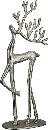 Gilde Alu Rentier Somersby Silber, Höhe 55 cm
