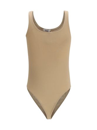 Wolford Womens Jamaika Body Cafe Au Lait Cotton; Polyamide; Elastane Top