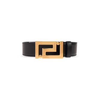 Versace Leder G&uuml;rtel - - Accessories - Herren - Schwarzk - 90 CM