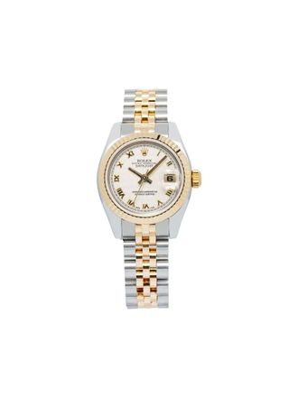 Rolex montre Datejust 26 mm pre-owned - Blanc