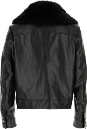 Dolce & Gabbana Nero Giacche Pelle Jacket