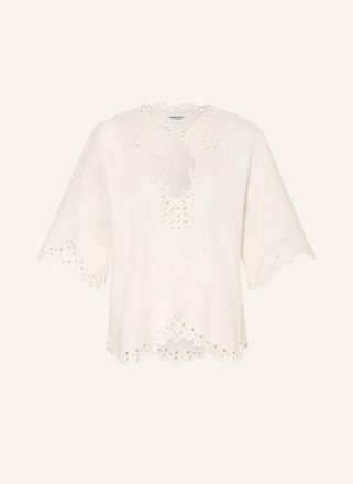 Isabel Marant Marant &Eacute;toile Blusenshirt Shana Mit Lochspitze Und 3/4-Arm weiss