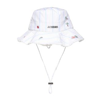 Jacquemus Femme, Accessoires, Blanc, Taille: 60 CM Artichaut Bucket Hat