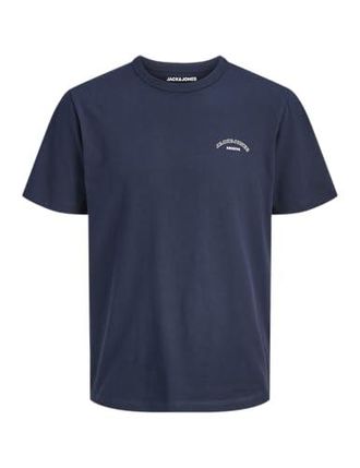 Jack & Jones Tee SS Crew Neck Jjcollege T-Shirt &agrave; col Rond avec Logo, Blazer Bleu Marine, XL Hommes