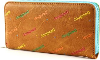 Desigual Damen Mone_Intra Zip Around Geldbörse Beige (Camel)