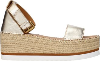 See By Chlo&eacute; Zeppe Femmes Cuir Or/Platine