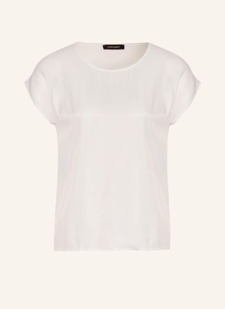 More & More More & More T-Shirt Im Materialmix weiss