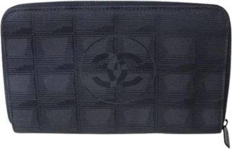 Chanel Portefeuille long Pre-owned New Travel Line (bi-pli) - Femme - Pre-owned - Noir - Taille: ONE Size