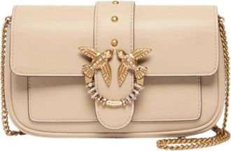 Pinko Pinko - Love Bag Pocket - Femme - Sacs - Beige - Taille: ONE Size