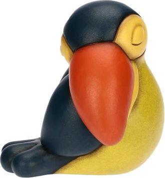 Thun Mittelgroßer Tukan - Keramik - Icone-Kollektion - 11,8 x 11,4 x 12, 5 cm