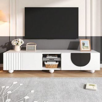 Generic TV-St&auml;nder im modernen Design - Einzigartiger TV-St&auml;nder mit integriertem Panel - Abmessungen: 180 x 40 x 41,5 cm (B x T x H)