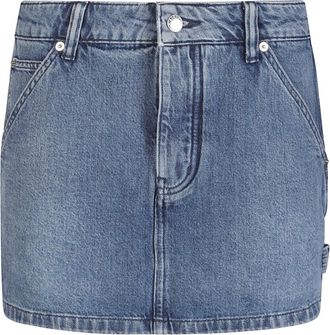 Alexander Wang Femme, Shorts, Bleu, Taille: W26 High-Rise Carpenter Skort