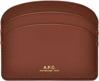 A.P.C. A.p.c., Femme, Accessoires, Brun, Taille: ONE Size Porte-cartes Demi-Lune