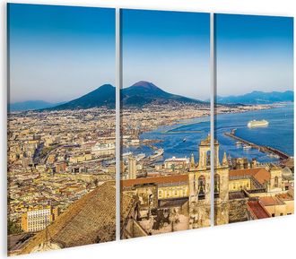 Islandburner Bild auf Leinwand Blick Auf Neapel Und Vesuv An Der Bucht Bilder Wandbilder Poster