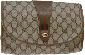Gucci Pre-owned Cuir pochettes-minaudieres - Femme - Pre-owned - Beige - Taille: ONE Size