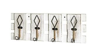 Haku Möbel patère Murale Vintage, MDF, métal - Dim.: L 55 cm x H 20 cm x P 7 cm, Style: Industrial