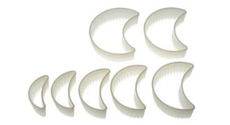 Silikomart Silikomart Wonder Cakes Collection Teigausstecher, geriffelt, Nylon, Mond, 7 Stück