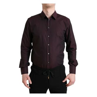 Dolce & Gabbana Homme, Chemises, Violet, Taille: 2XL Martini Chemise Habill&eacute;e