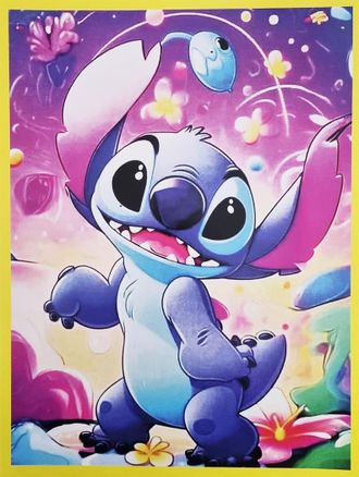 Disney Dekoratives Wandposter Serie Cartoon Stitch Live Action Druck auf beschichtetem Papier 40 x 30 cm ohne Rahmen