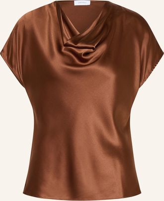 Darling Harbour Darling Harbour Blusenshirt Aus Seide braun