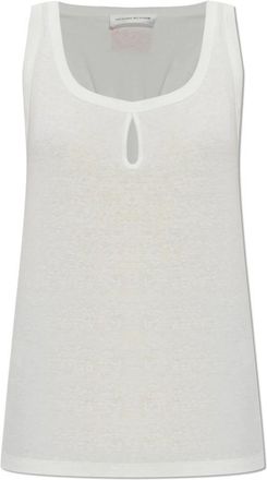 Victoria Beckham Femme, Tops, Blanc, Taille: 40 FR Haut Dos Drap&eacute;