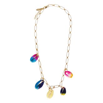 Allthemust Collier Chaine Multi Coquillage Plaque Or Allthemust