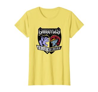 Disney Gargoyles Goliath VS Demona Split Screen Badge T-Shirt