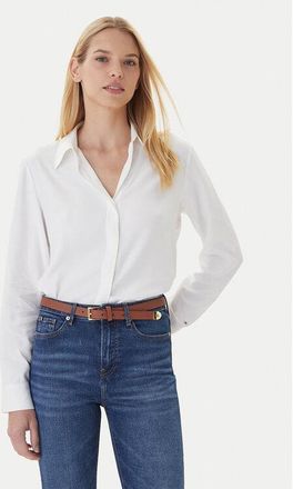 Tommy Hilfiger Hemd WW0WW46597 &Eacute;cru Regular Fit