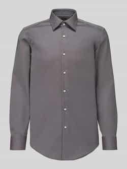 HUGO BOSS Slim Fit Businesshemd aus reiner Baumwolle Modell H-Hank-K