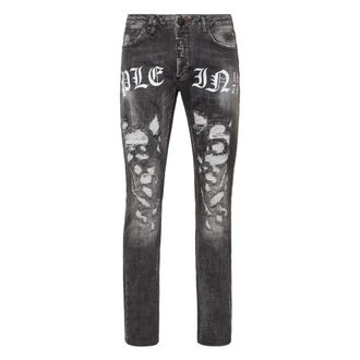 Philipp Plein Herren, Jeans, Schwarzk, W30Gr&ouml;&szlig;e