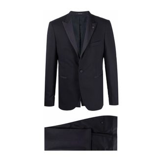 Tagliatore B5024 Smoking Rever Lancia - - Suits - Herren - Blau - 2XL