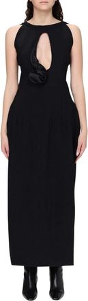 Magda Butrym Femme, Robes, Noir, Taille: 40 FR Robe Maxi Élégante avec Détail Découpé