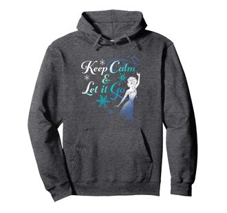 Disney Frozen Elsa Keep Calm And Let It Go Portrait Pullover Hoodie