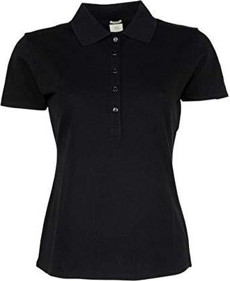 Tee Jays Ladies Luxury Stretch Polo - Black - S
