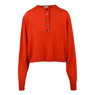 Alysi Serafino Corta Strick - - Knitwear - Damen - Orange - L