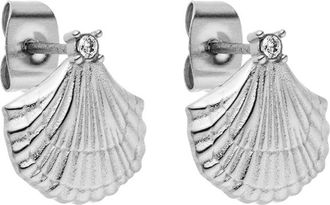 Purelei Small Shell Ohrringe mit Zirkonia Steinen