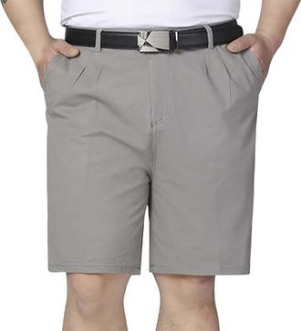 Generic Short habill&eacute; pour homme avec poches, short intelligent pour homme adulte UK double pliss&eacute;, costume daffaires, jambe droite, &eacute;t&eacute;, d&eacute;contract&eacute;, demi-pa