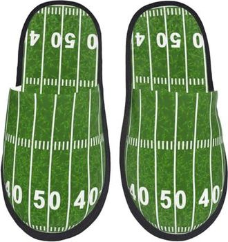 Generic Pantoufles DHiver Terrain De Football Am&eacute;ricain2 Antid&eacute;rapant Accueil Pantoufles Unisexe Chaussons Pour Voyage Int&eacute;rieur Femmes M