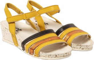 Art Art Damen 1943 I Imagine Keilsandale, Nappa, Mehrfarbig, Gelb, 36 EU