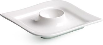 Via by R&B 580.174 Melodie Eierbecher / Eierteller, Porzellan, wei&szlig; (1 St&uuml;ck)