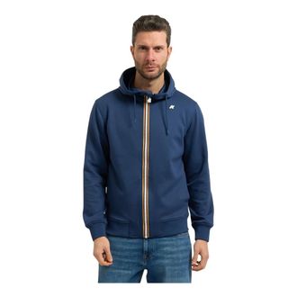 K-Way Homme, Sweatshirts et sweats &agrave; capuche, Bleu, Taille: L Rainer Light Spacer Sweat &agrave; capuche