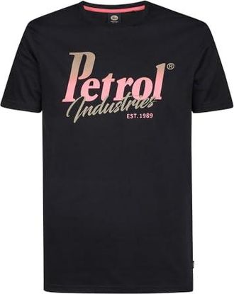 Petrol Industries M-3050-TSR134 Camiseta, Deep Black, XL Hombre