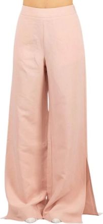 LuckyLu Femme, Pantalons, Rose, Taille: 44 FR Wide Pantalons