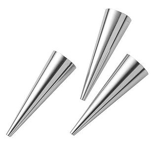 Pedrini Pedrini Gadget Formen f&uuml;r gef&uuml;llte Teigr&ouml;llchen Mignon, Edelstahl, Silber, 3 Einheiten