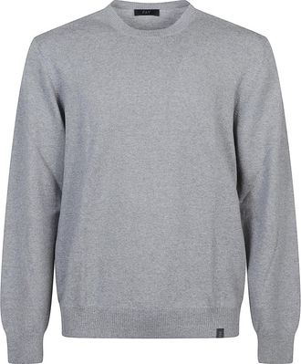 Fay Homme, Pulls, Gris, Taille: 2XL Pull en Tricot Décontracté