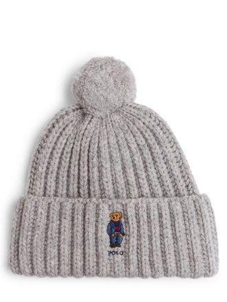 Polo Ralph Lauren M&uuml;tze Damen Wolle, hellgrau