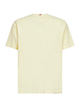 MC2 Saint Barth Mens Pique T-Shirt Bakewell Butter Yellow Cotton T-Shirts And Polos