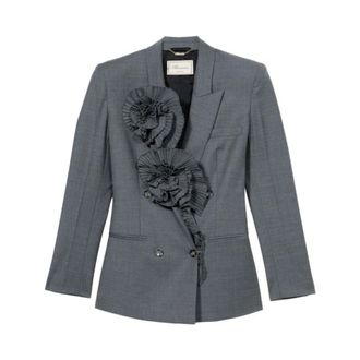 Blumarine Blazer mit Verzierung - - Jackets - Damen - Grau - S