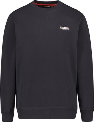 Napapijri Herren Sweatshirt schwarz Baumwolle unifarben