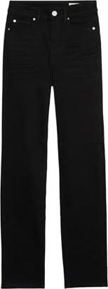 Marks and Spencer Jean Sienna Coupe Droite M&eacute;lange De Noir Femmes UK 14 (EU 42)